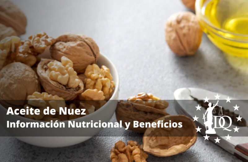Aceite de Nuez - Información Nutricional y Beneficios